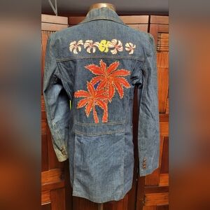 Wrangler | Jackets & Coats | Vintage Womans Wrangler Flower Power Long ...
